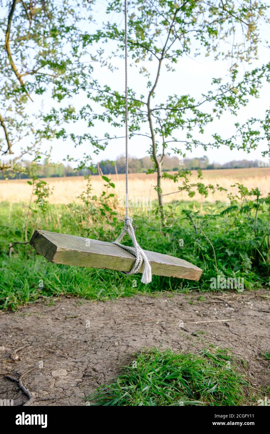 Rope tied to tree hi-res stock photography and images - Alamy