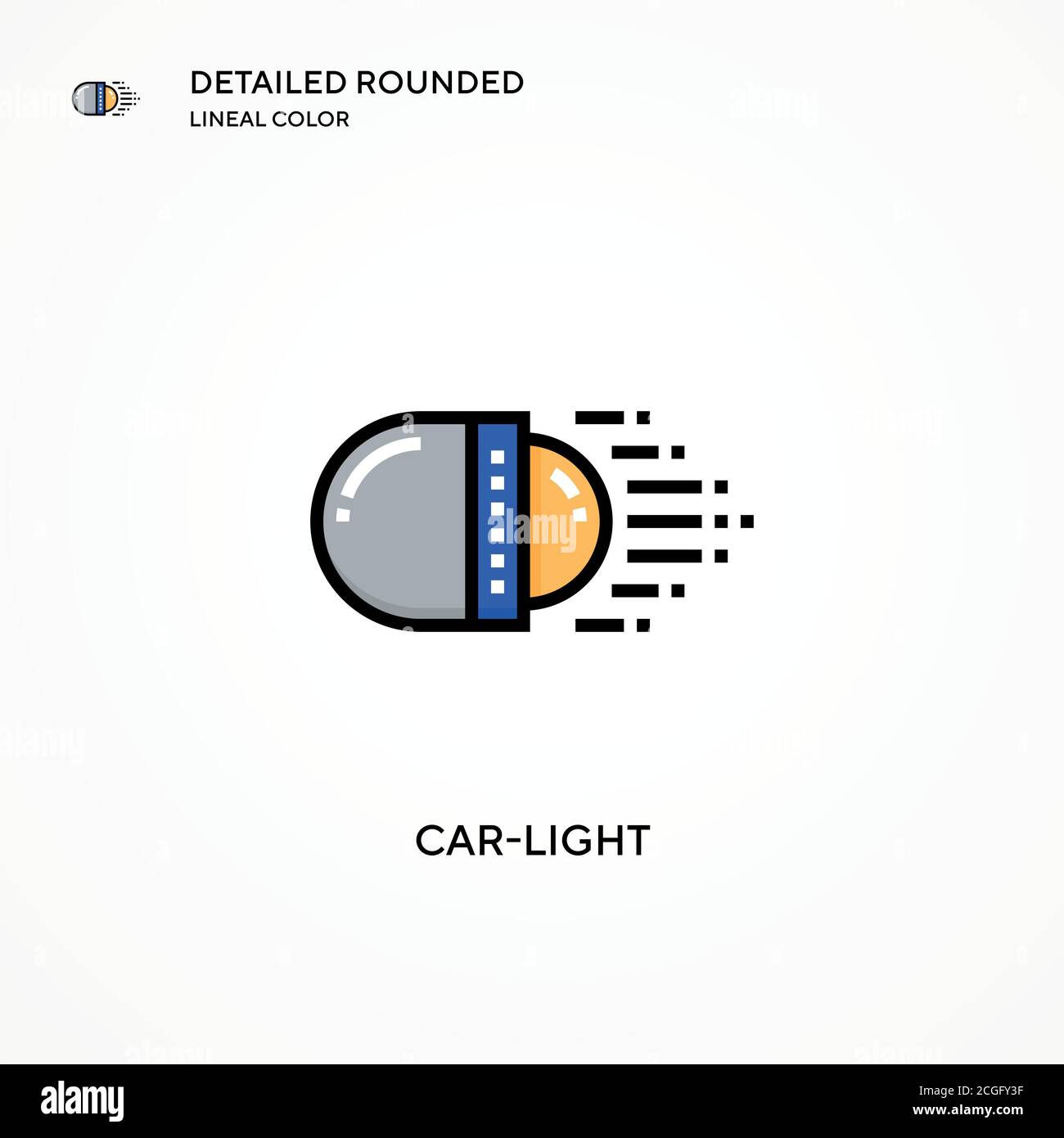 Car-light vector icon. Modern vector illustration concepts. Easy to ...