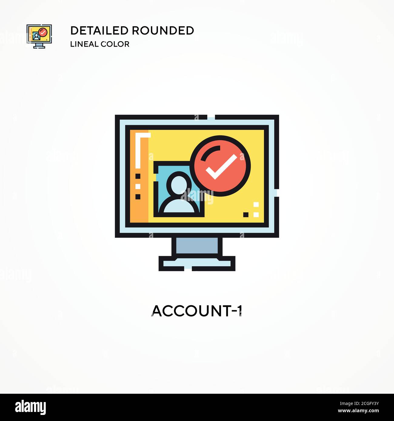Account-1 vector icon. Modern vector illustration concepts. Easy to ...