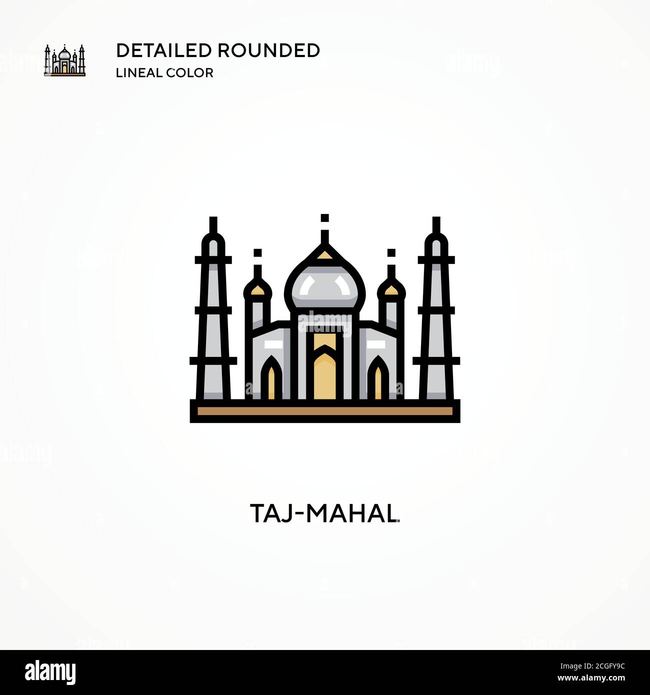 Taj mahal agra unesco Stock Vector Images - Alamy