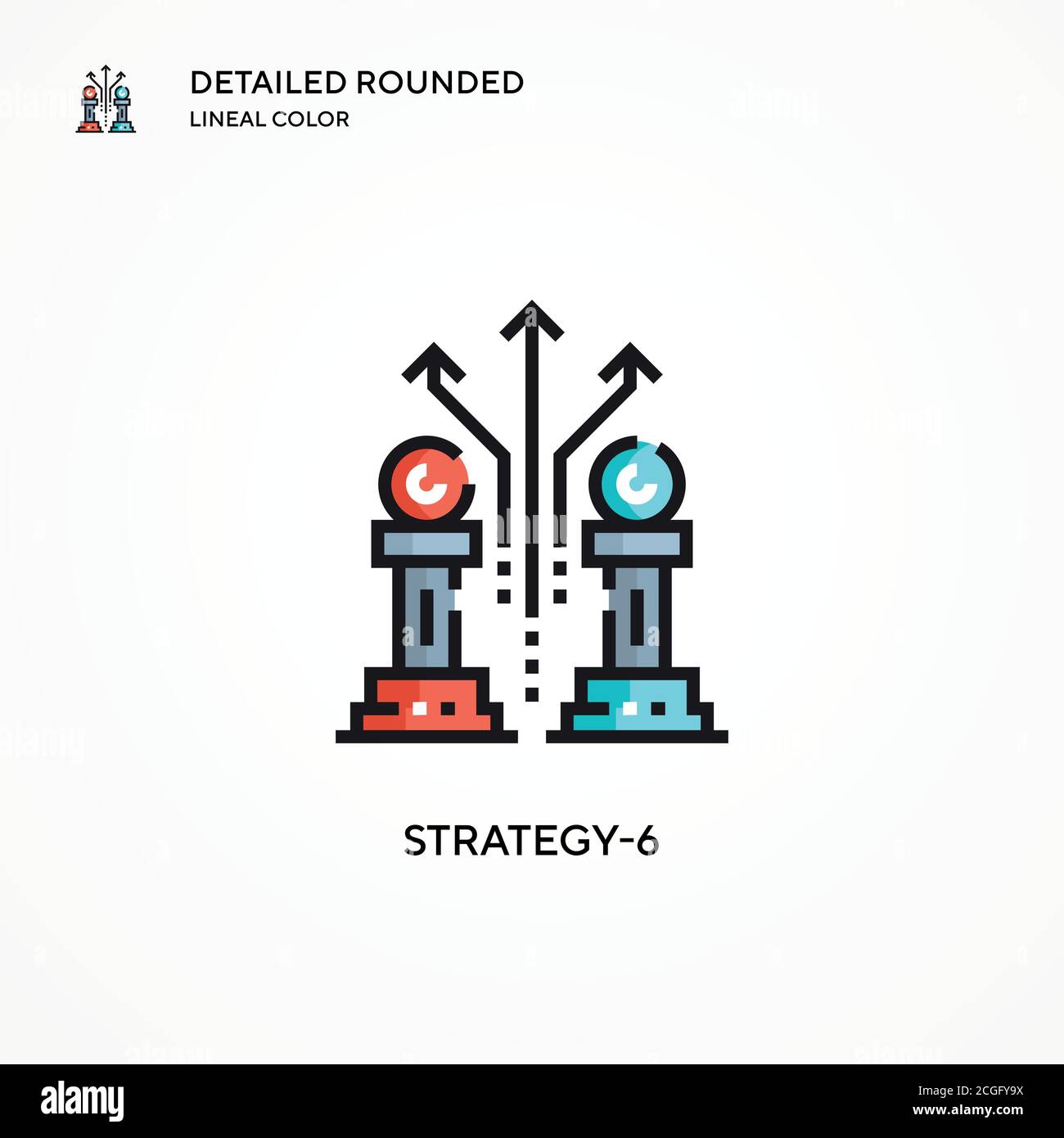 Strategy-6 vector icon. Modern vector illustration concepts. Easy to ...