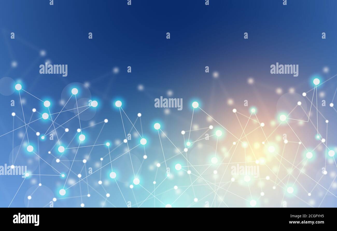 Connecting lines points hi-res stock photography and images - Alamy