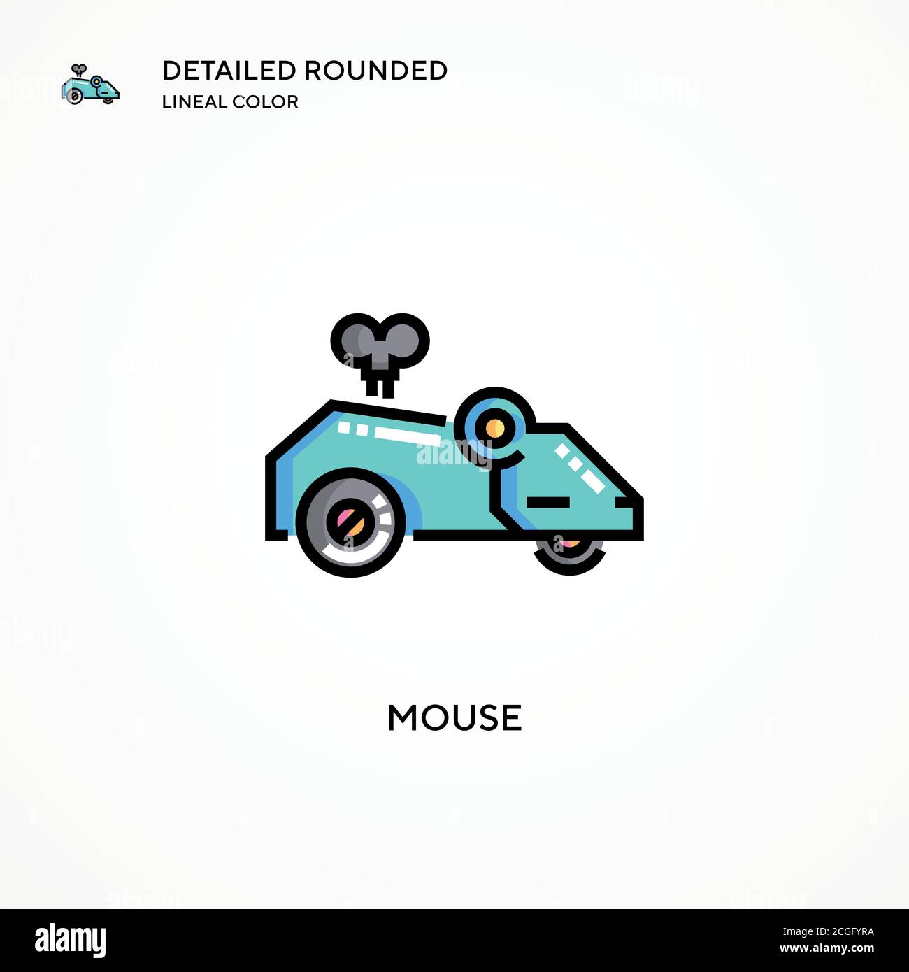 Mouse vector icon. Modern vector illustration concepts. Easy to edit ...