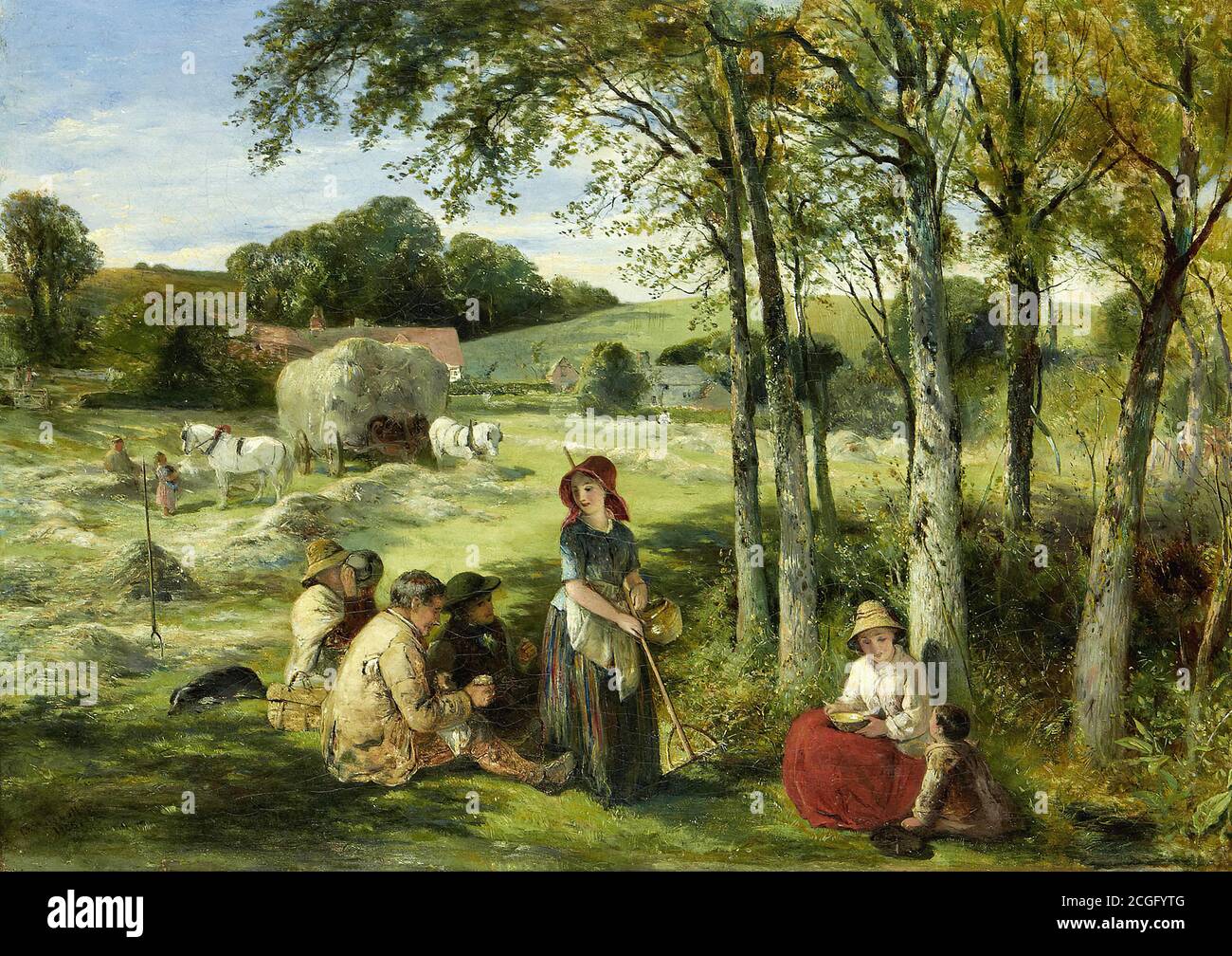 Marshall Thomas Falcon - Field Hands at Rest - British School - 19th ...