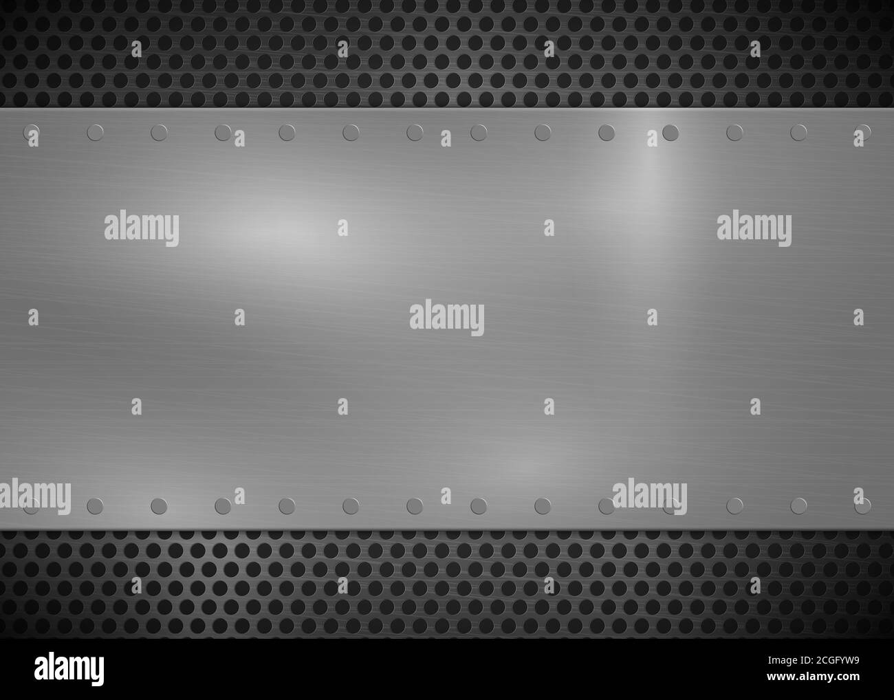 Metal plate texture background. 3d illustration Stock Photo - Alamy