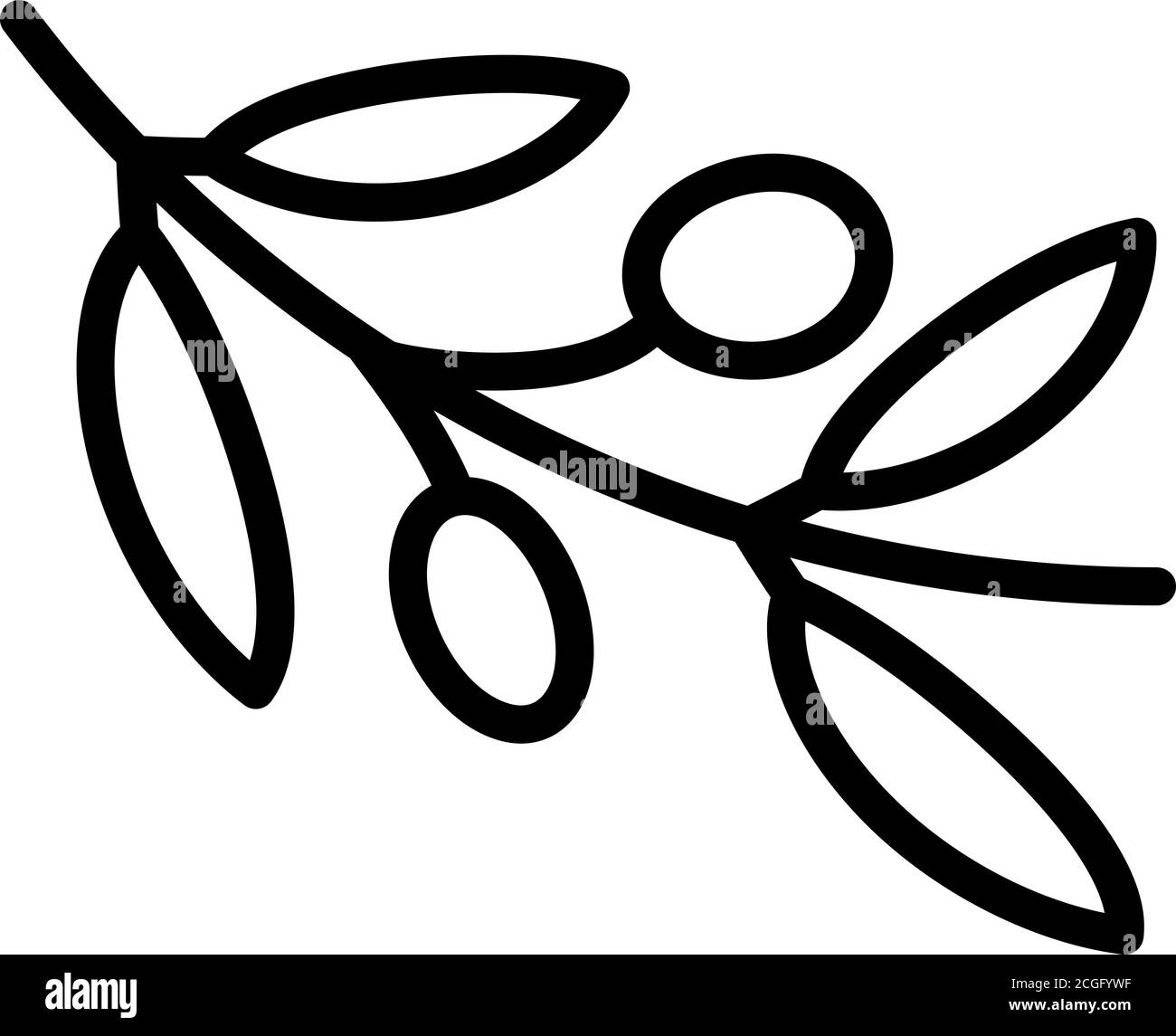 Greece branch olives icon, outline style Stock Vector Image & Art - Alamy
