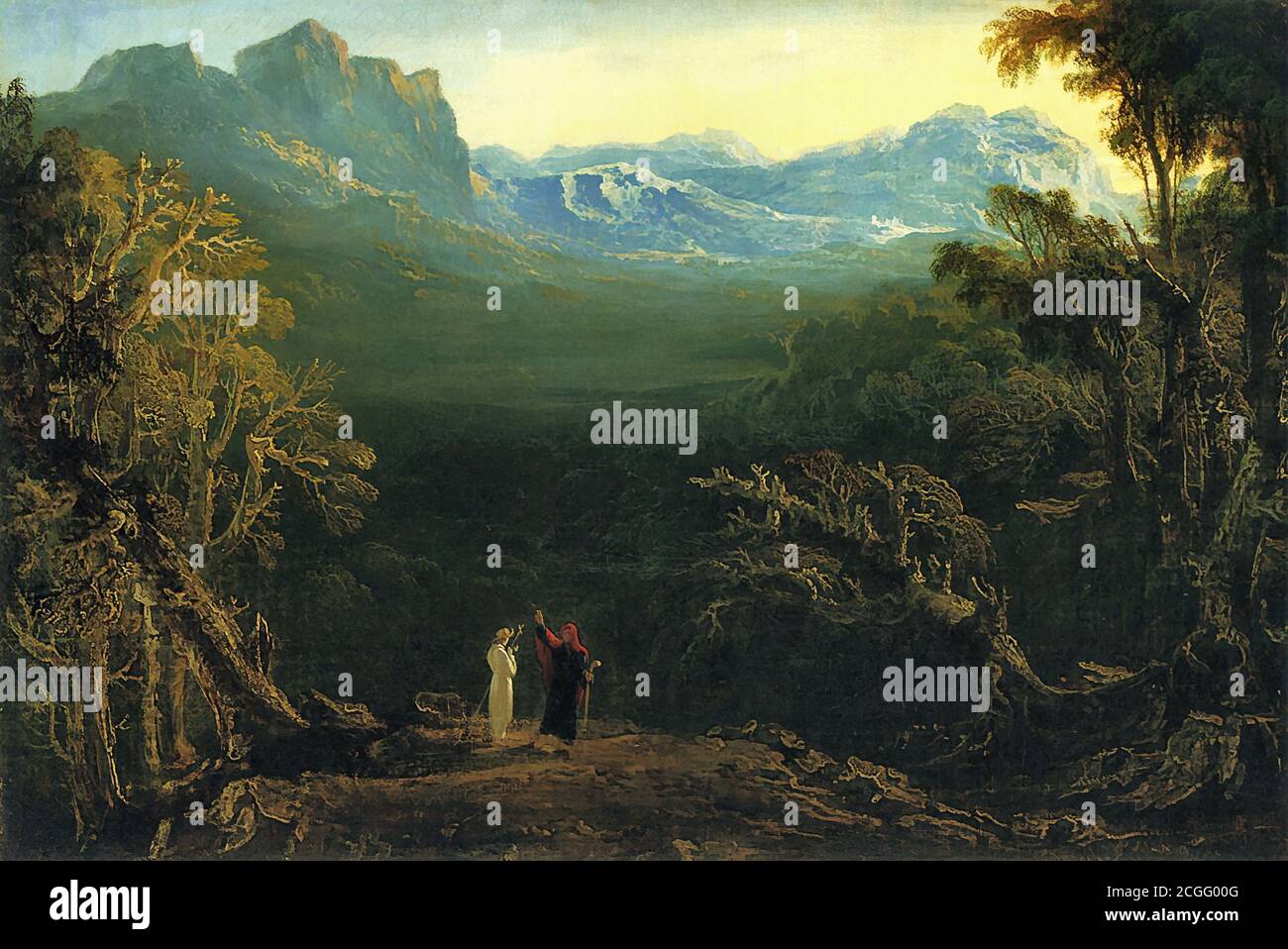 Martin John - Edwin and Angelina - British School - 19th Century Stock ...