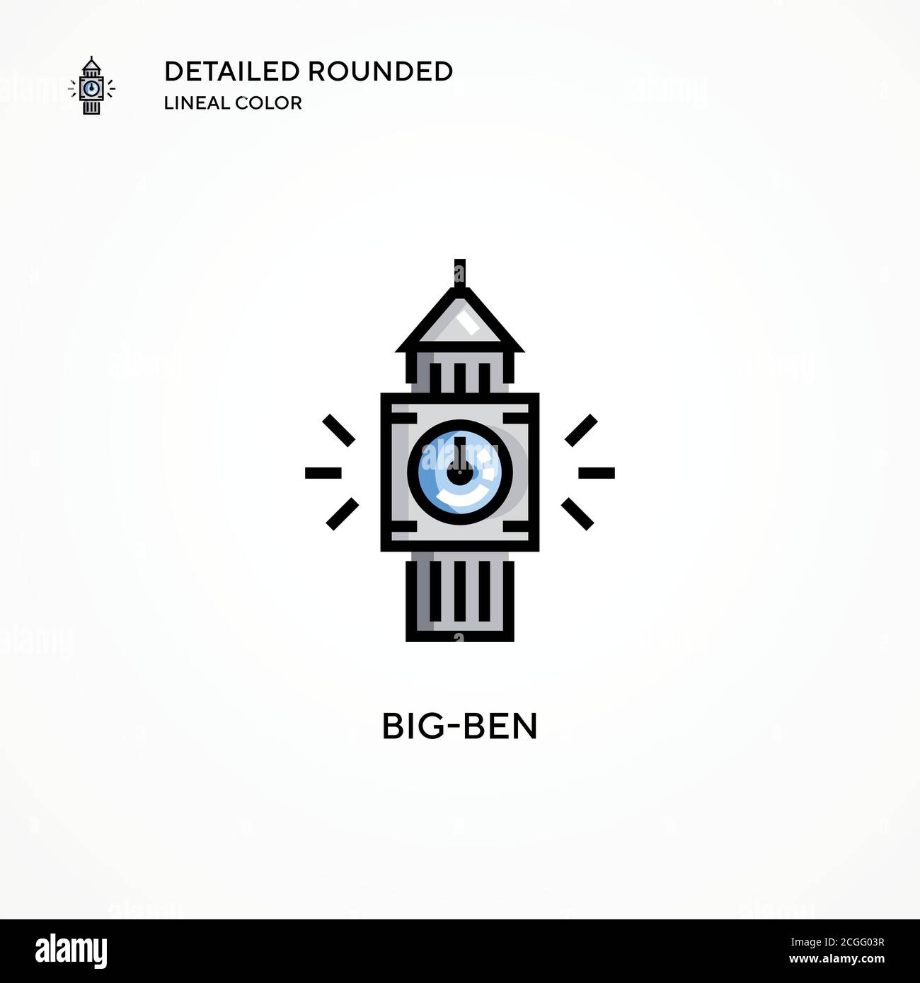 Big-ben vector icon. Modern vector illustration concepts. Easy to edit ...