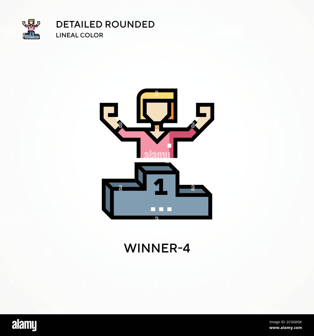 Winner-4 vector icon. Modern vector illustration concepts. Easy to edit ...