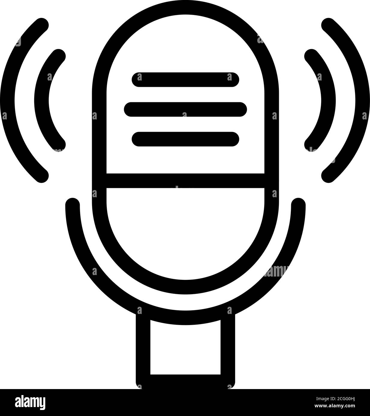 Podcast guest icon, outline style Stock Vector Image & Art - Alamy