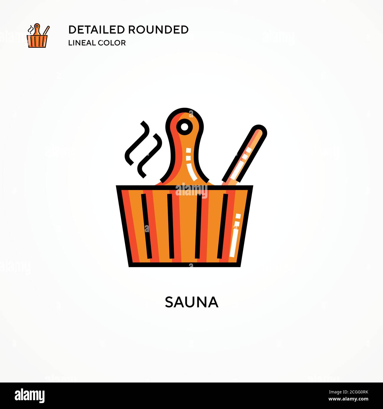 Sauna vector icon. Modern vector illustration concepts. Easy to edit ...