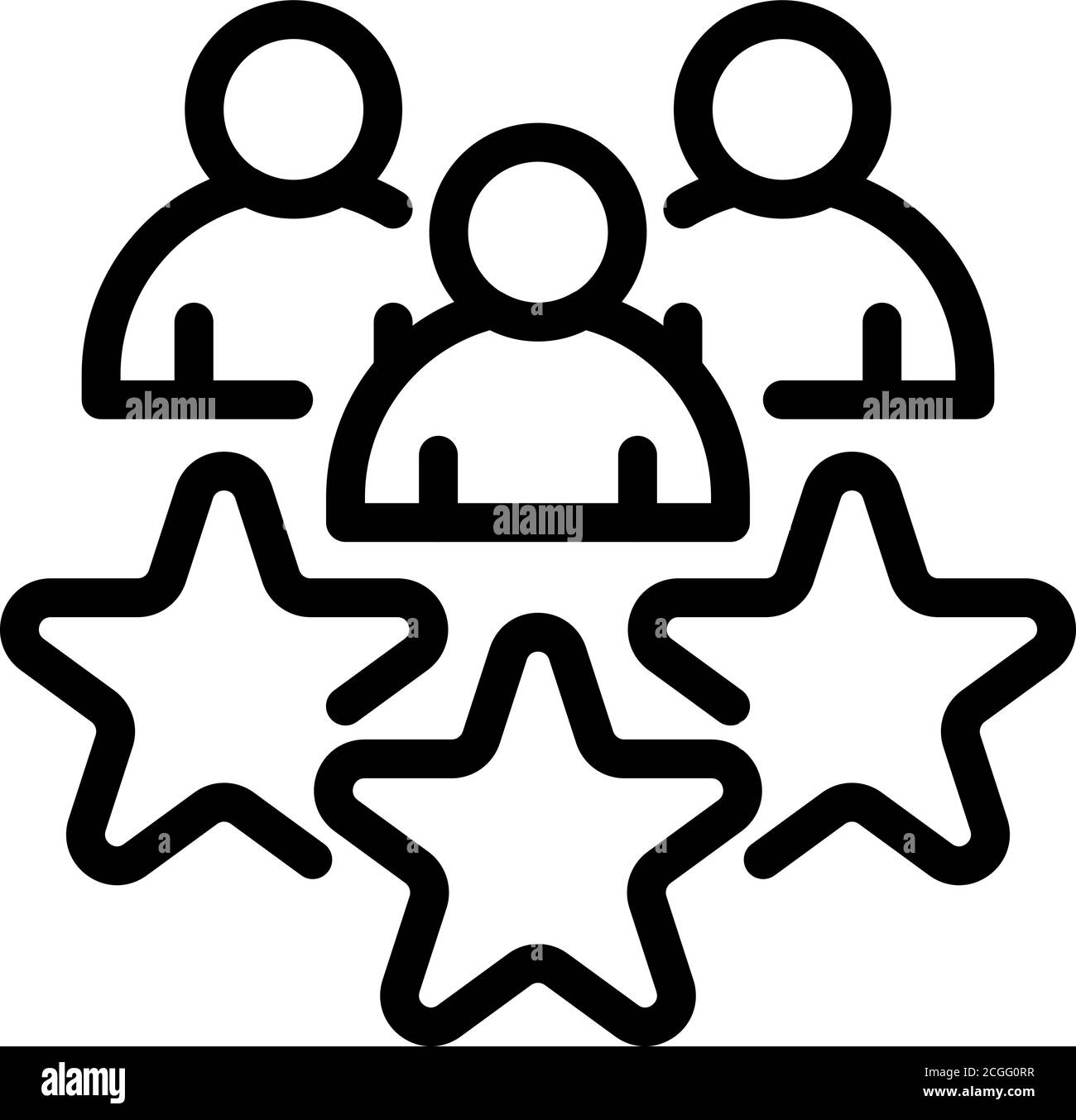 Outsource star team icon, outline style Stock Vector Image & Art - Alamy