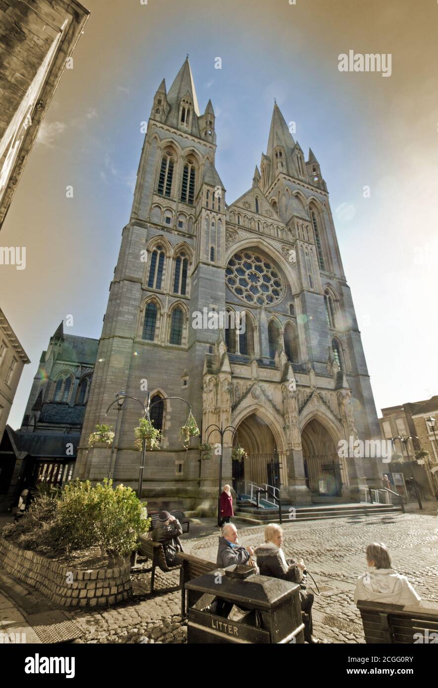 Truro cathedral towers hi-res stock photography and images - Alamy