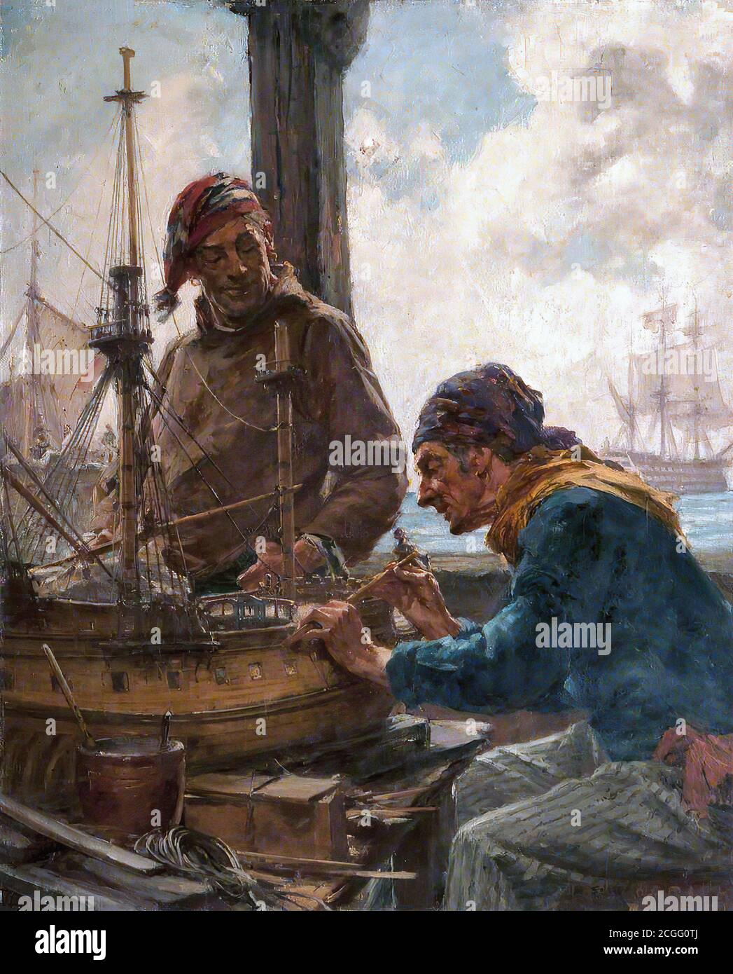 Mccormick Arthur David - His Old Ship - British School - 19th Century ...