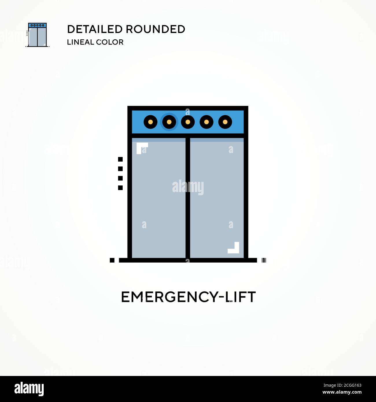 Emergency-lift vector icon. Modern vector illustration concepts. Easy ...