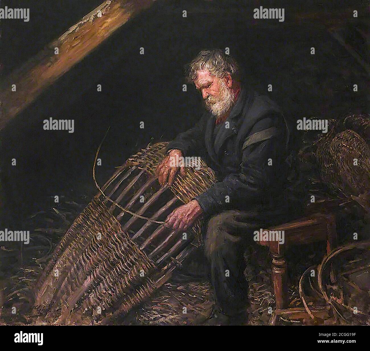 Mcghie John - Alex Black Making a Great Line Scull in His Loft ...