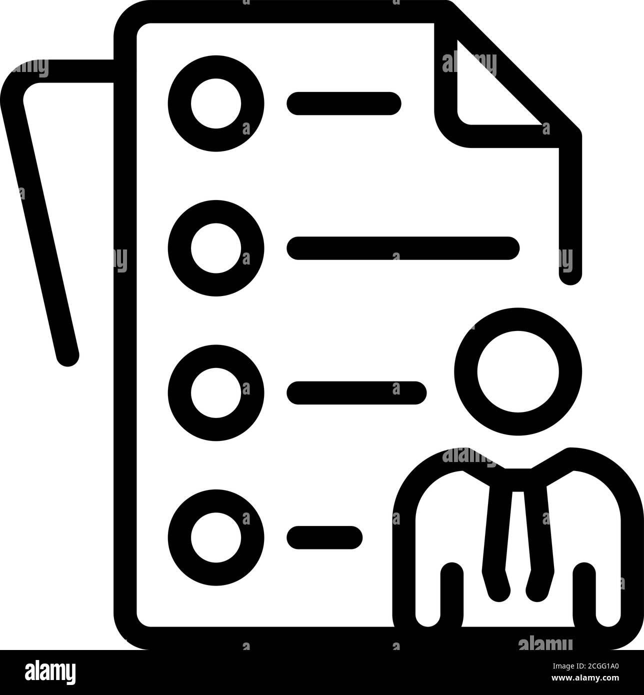 Outsource business papers icon, outline style Stock Vector Image & Art ...