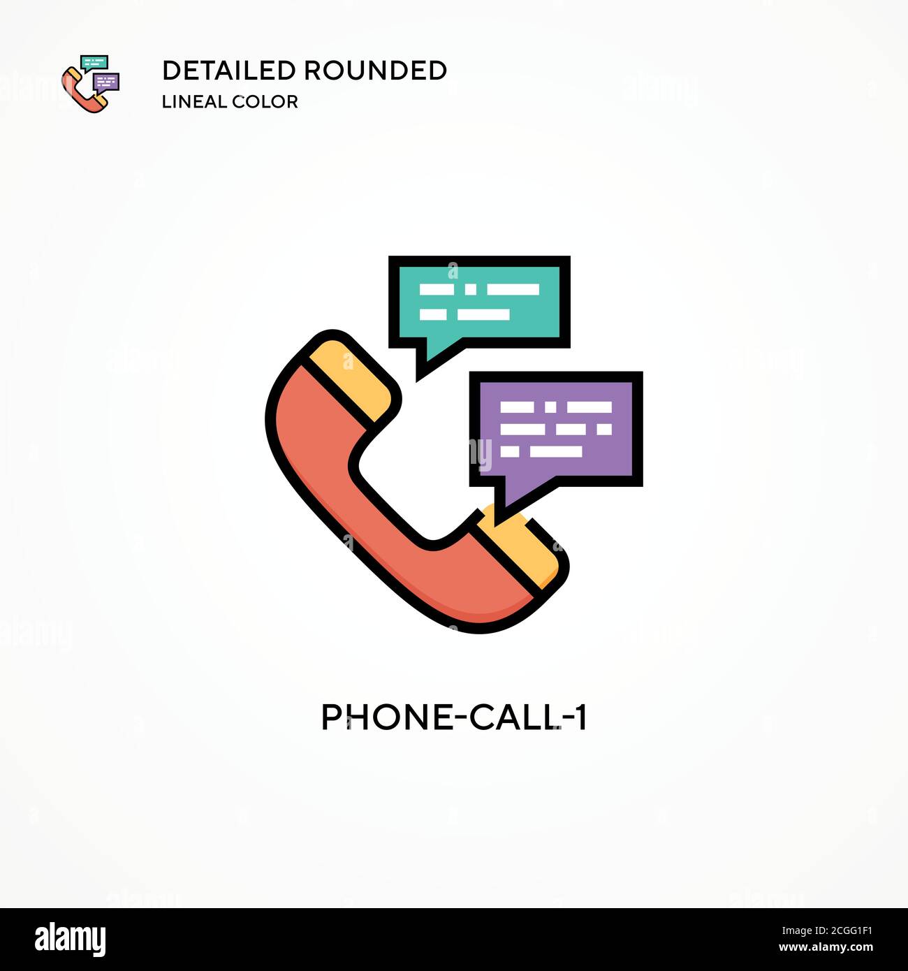 Phone-call-1 vector icon. Modern vector illustration concepts. Easy to ...