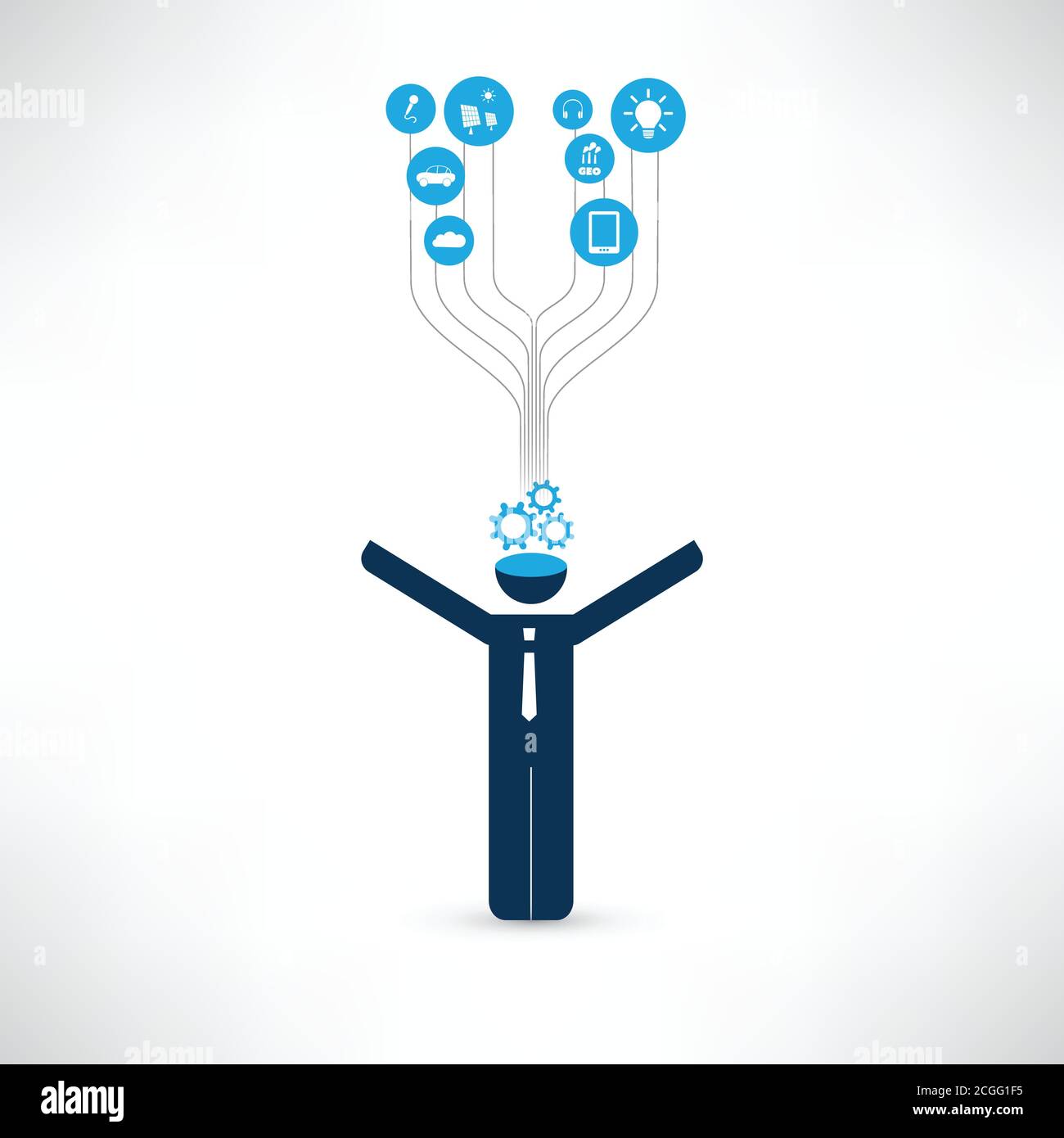 Machine learning, artificial intelligence. Smart technology design ...