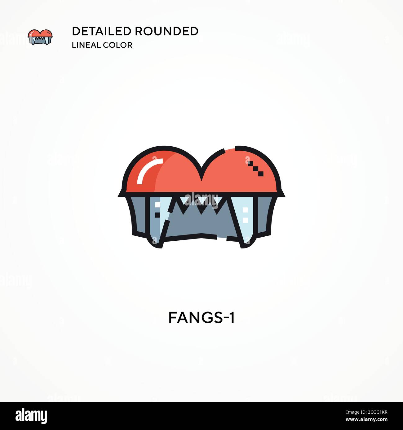 Fangs-1 vector icon. Modern vector illustration concepts. Easy to edit ...
