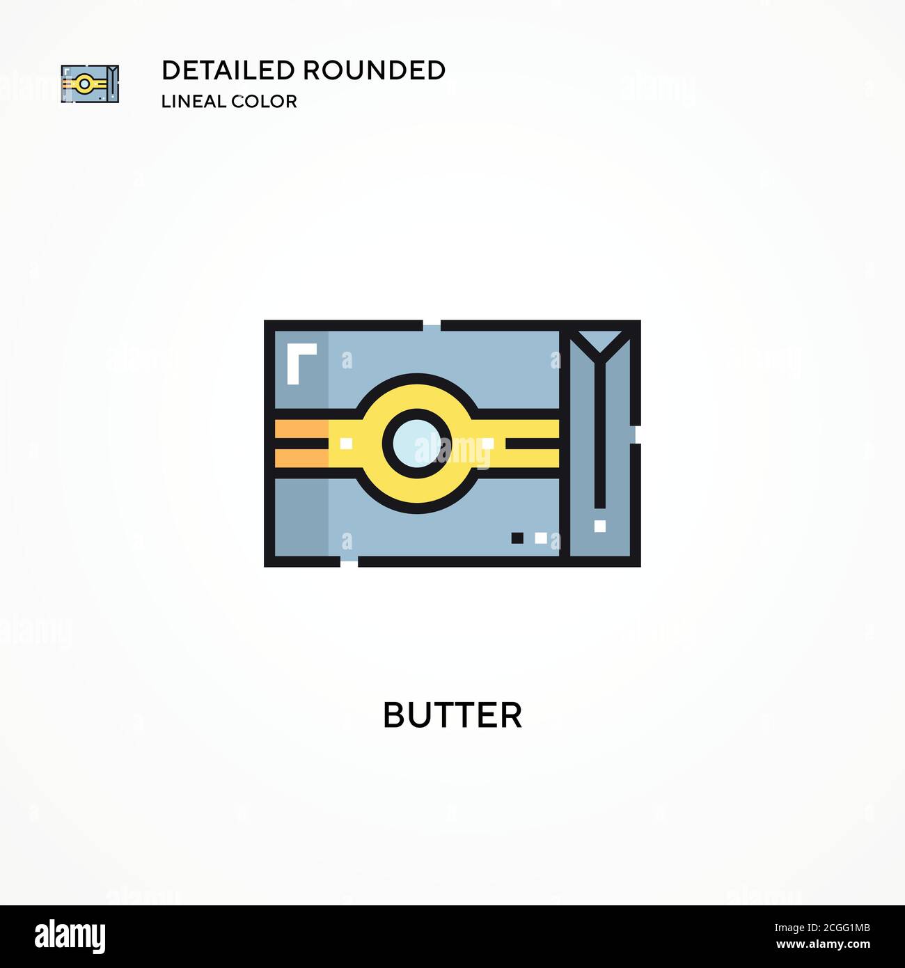Butter vector icon. Modern vector illustration concepts. Easy to edit ...