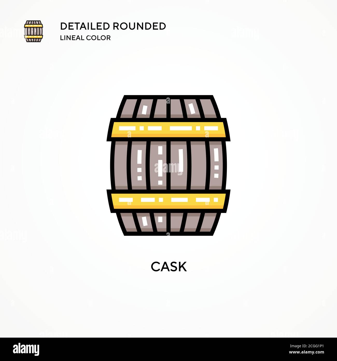 Cask vector icon. Modern vector illustration concepts. Easy to edit and ...