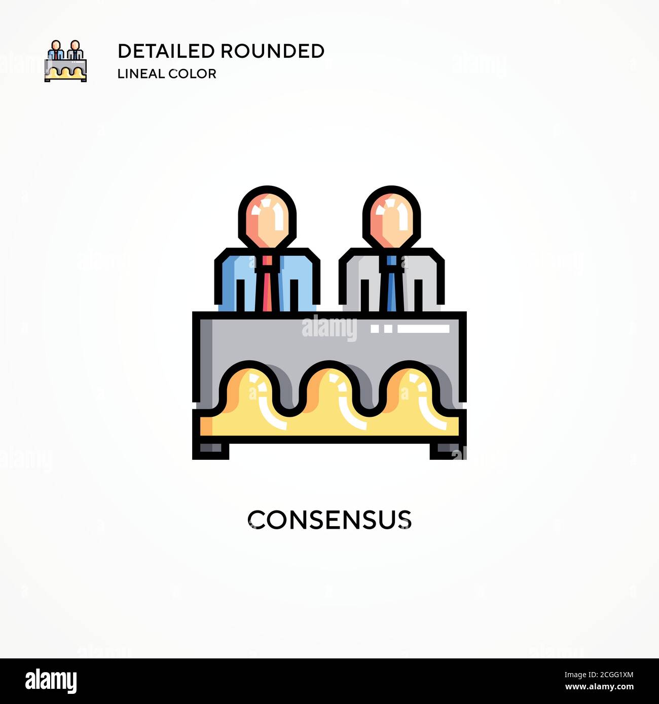 Consensus vector icon. Modern vector illustration concepts. Easy to ...