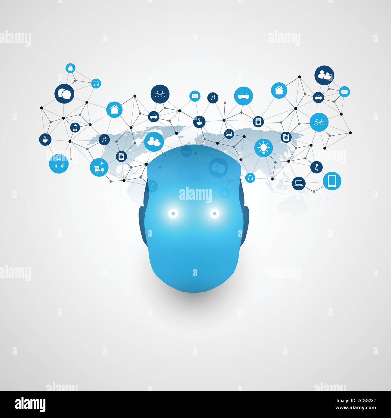 Machine Learning, Artificial Intelligence, Network Communication, Smart ...
