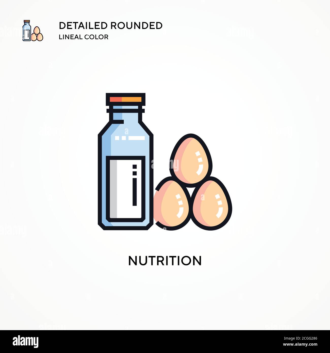 Nutrition vector icon. Modern vector illustration concepts. Easy to ...