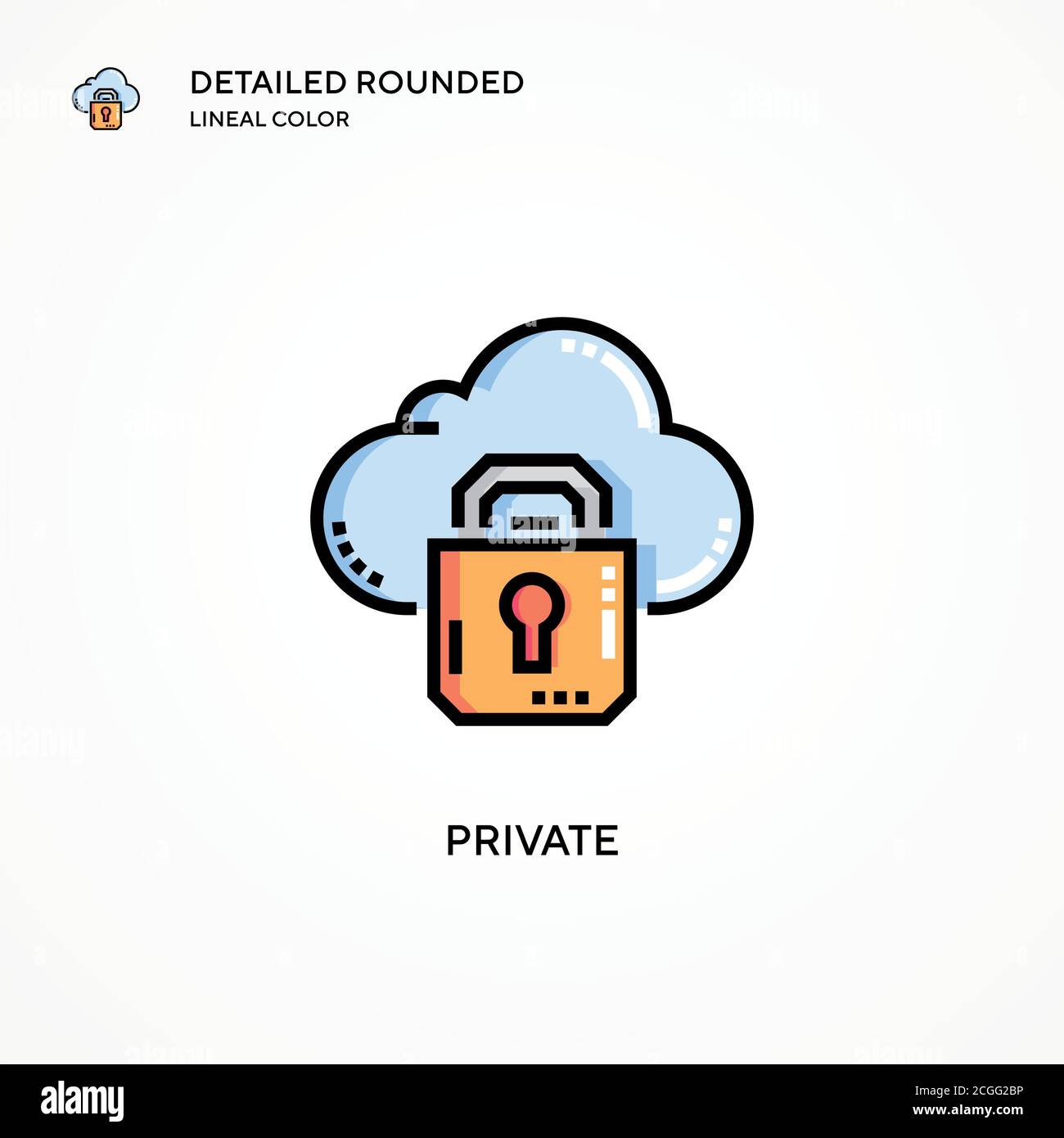 Private vector icon. Modern vector illustration concepts. Easy to edit ...