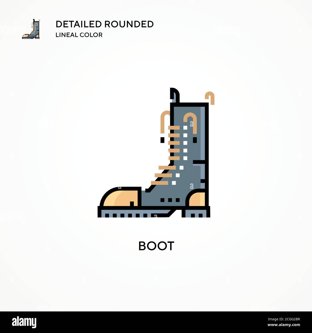 Boot vector icon. Modern vector illustration concepts. Easy to edit and ...