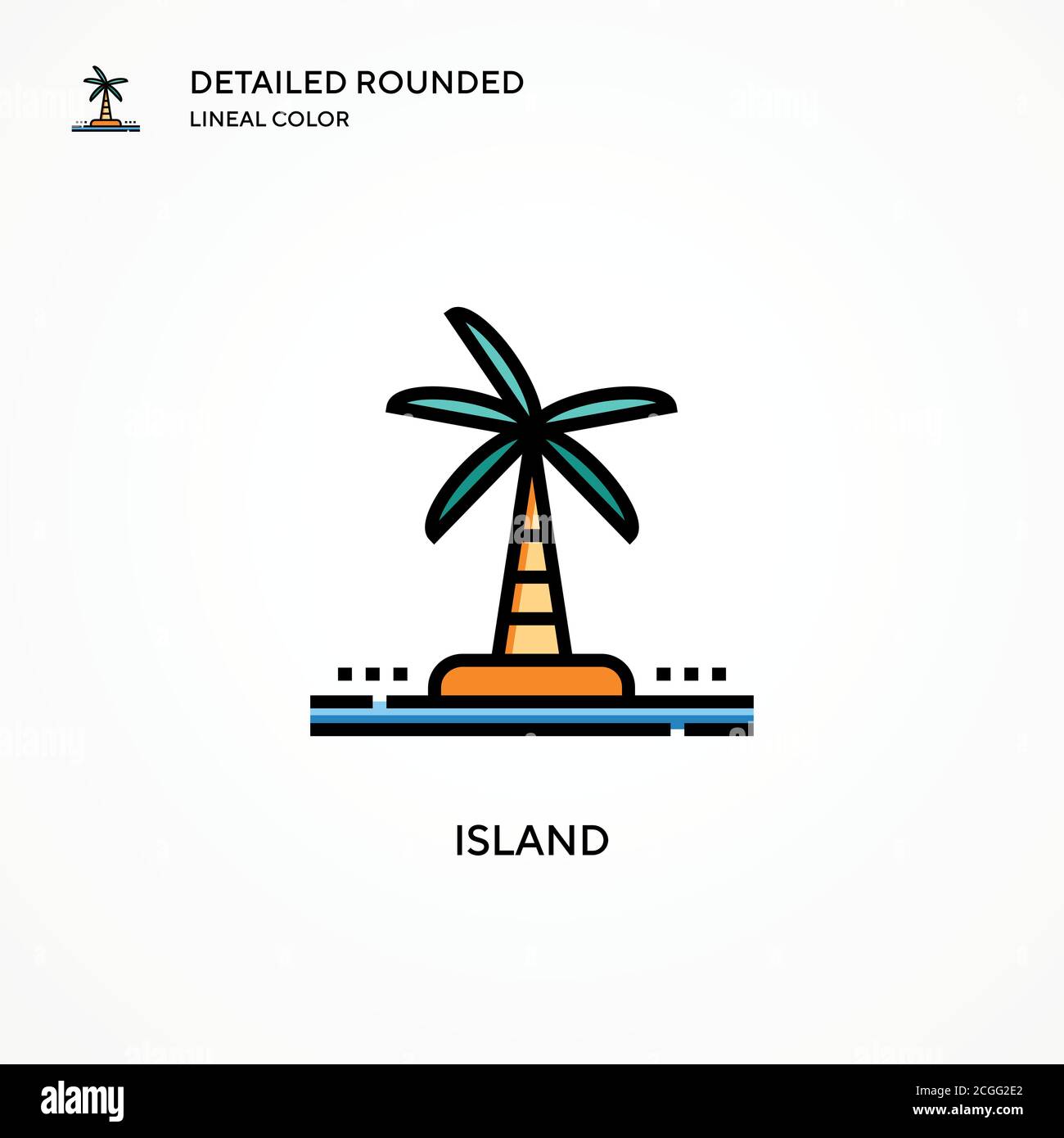 Island vector icon. Modern vector illustration concepts. Easy to edit ...