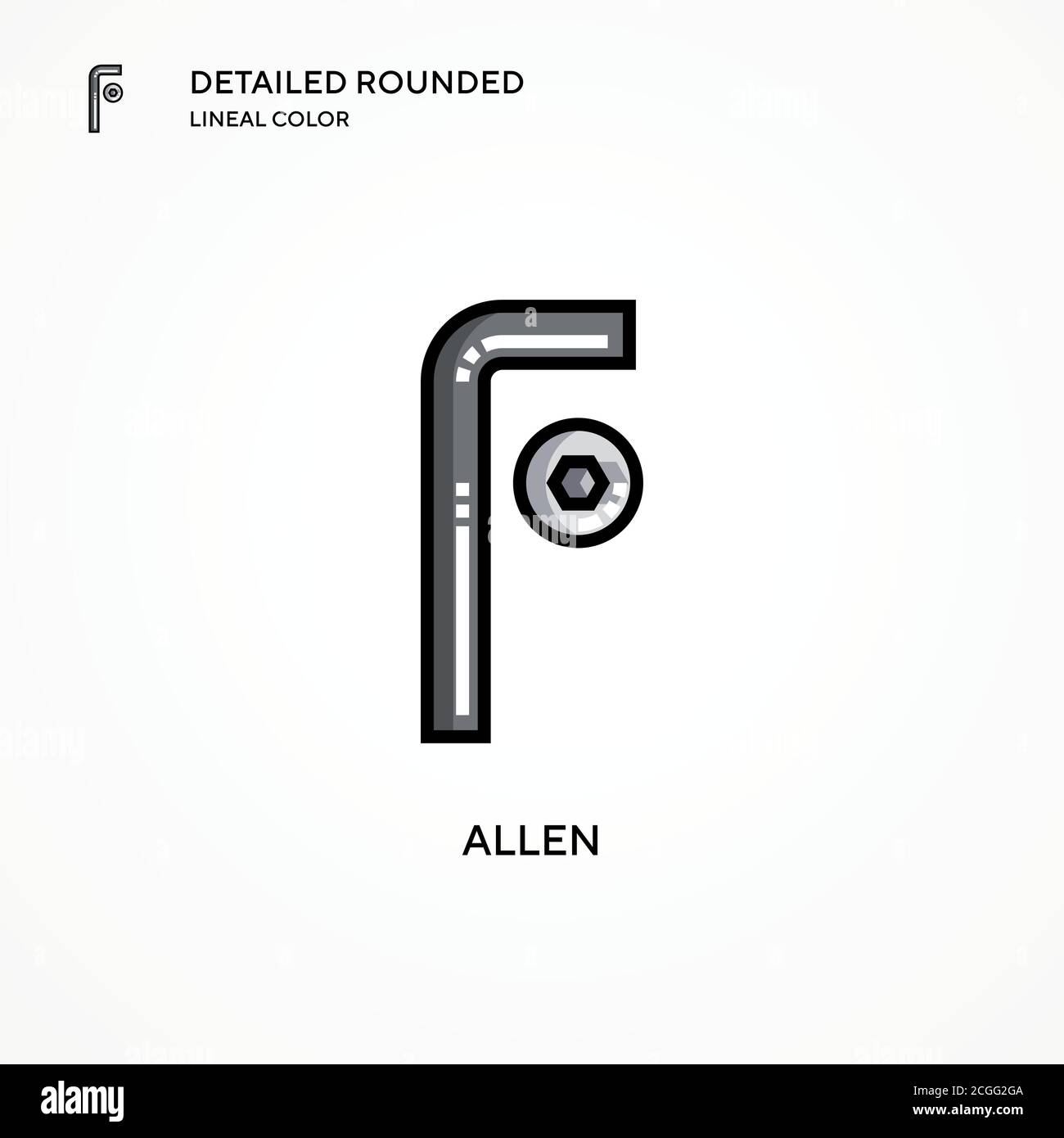 Hexagonal wrench Stock Vector Images - Alamy