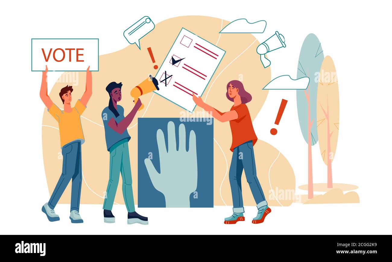 Political campaign cartoon hi-res stock photography and images - Alamy