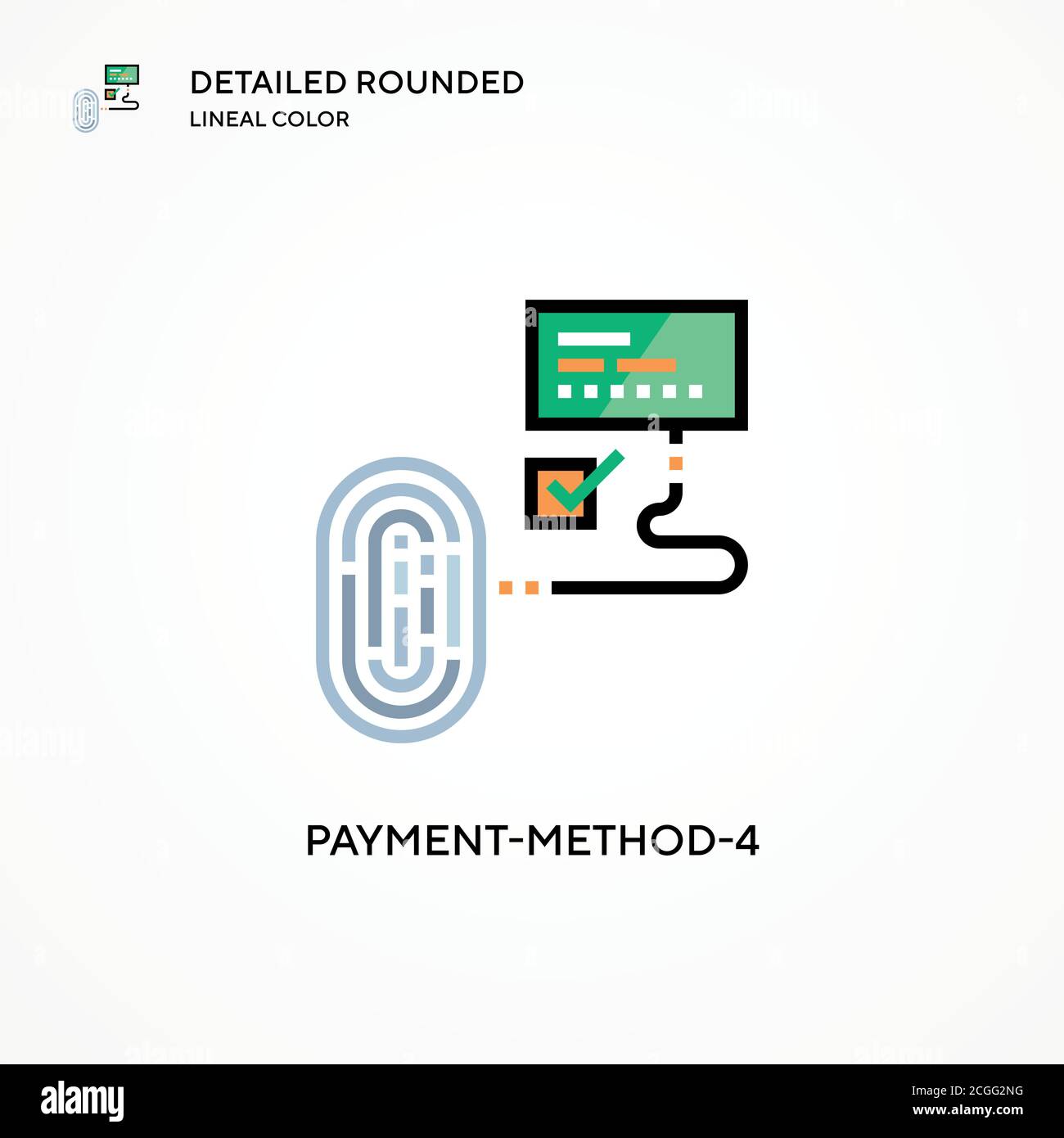 Payment-method-4 vector icon. Modern vector illustration concepts. Easy ...