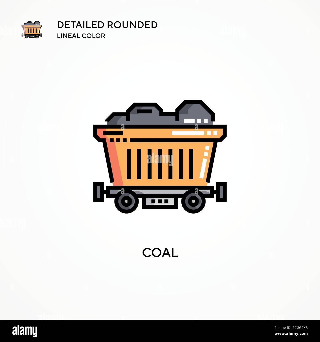 Coal vector icon. Modern vector illustration concepts. Easy to edit and ...