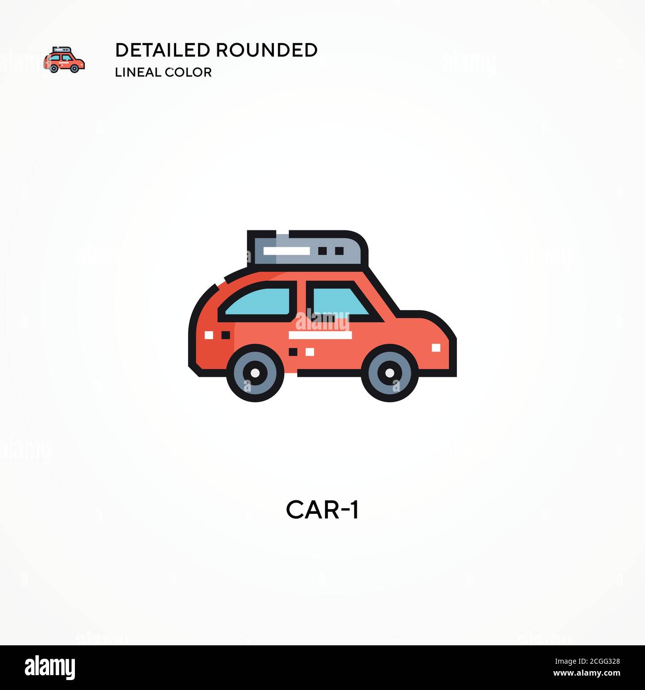 Car-1 vector icon. Modern vector illustration concepts. Easy to edit ...