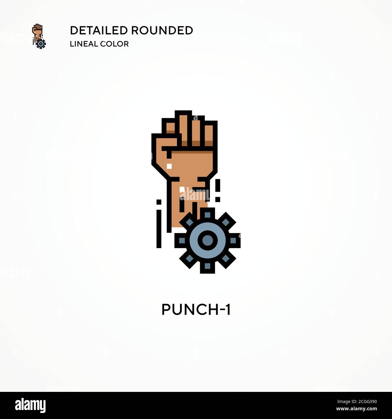 Drawing Two Punching High Resolution Stock Photography and Images - Alamy