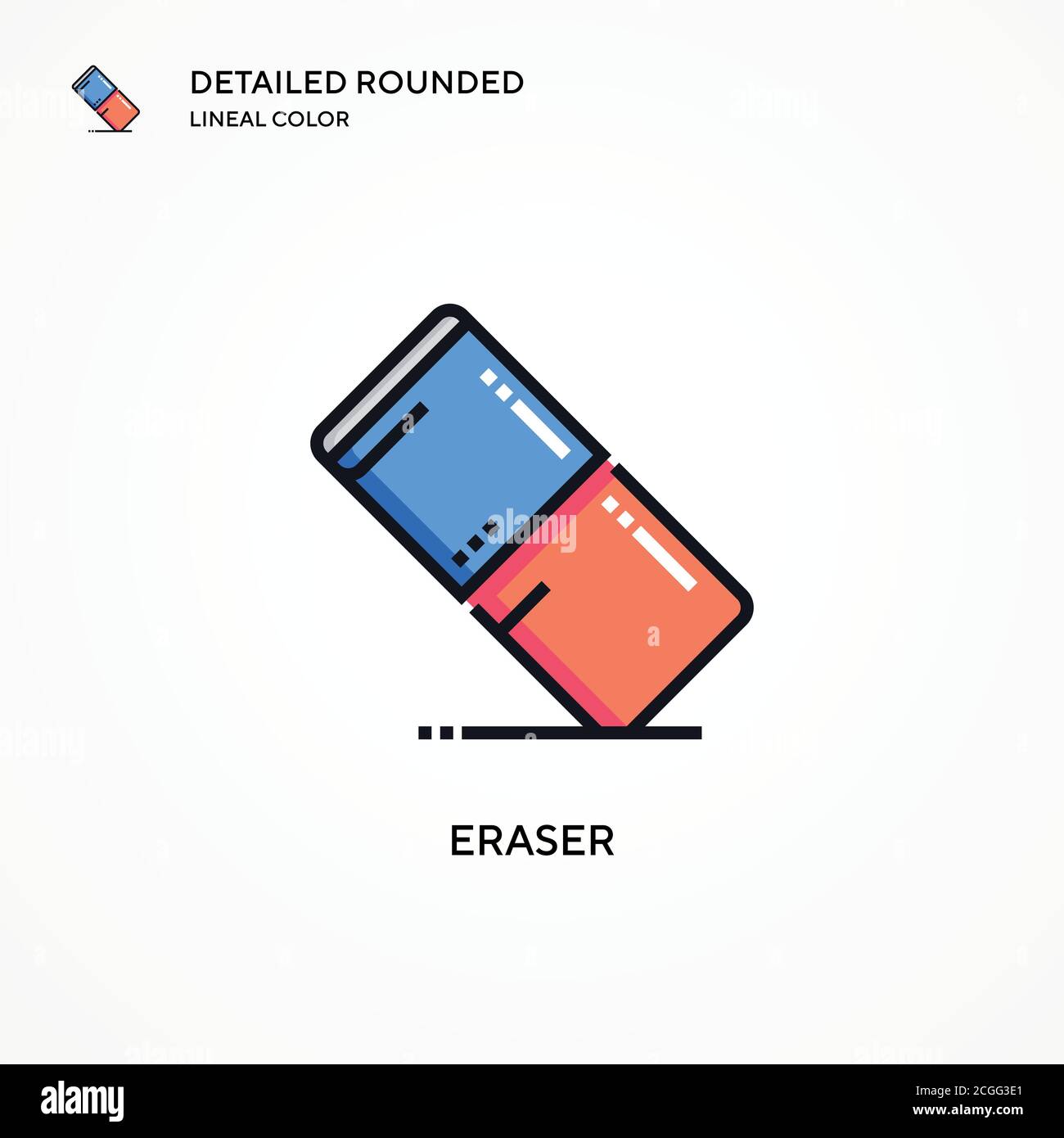Eraser vector icon. Modern vector illustration concepts. Easy to edit ...