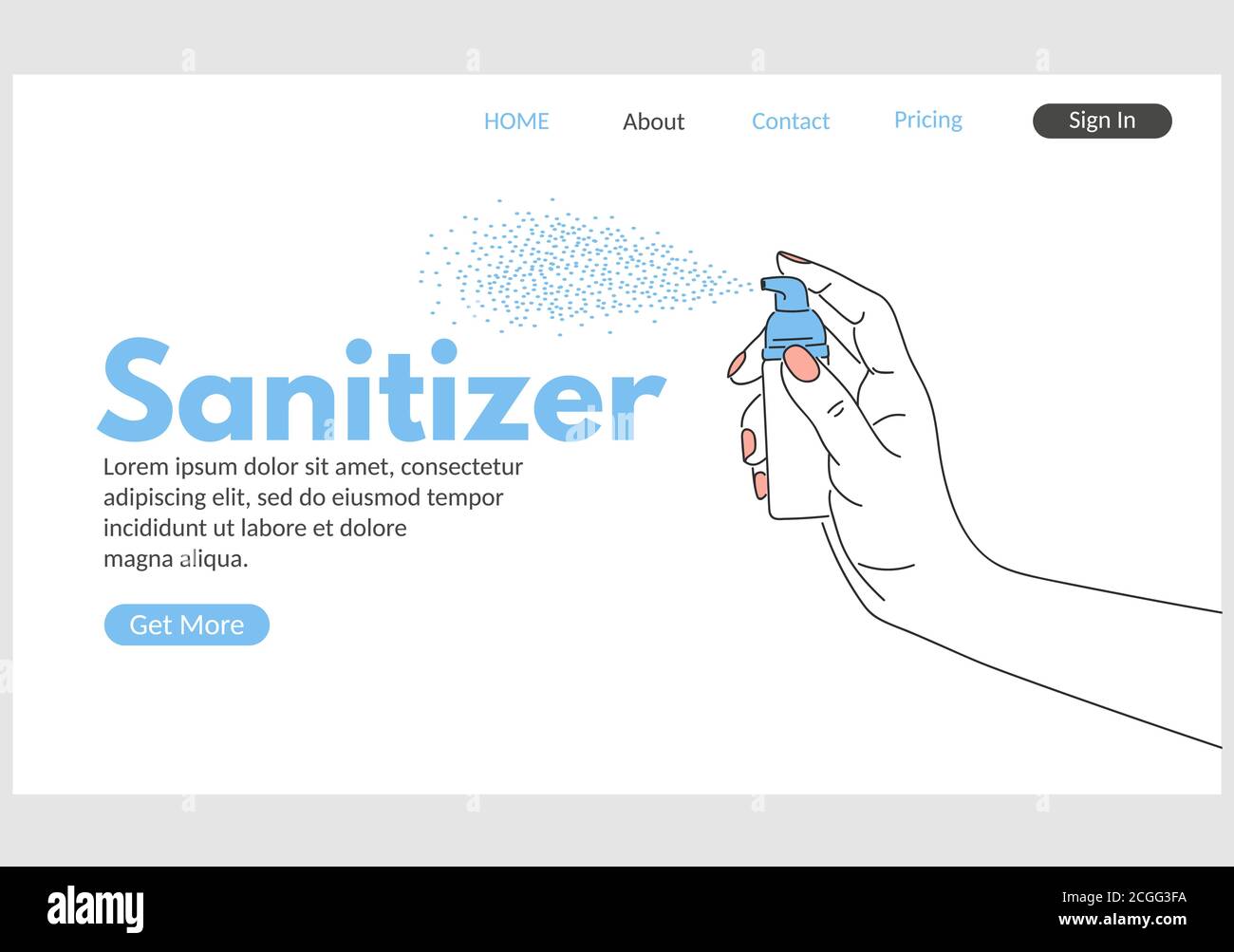 Hand sanitizer Stock Vector Images - Alamy
