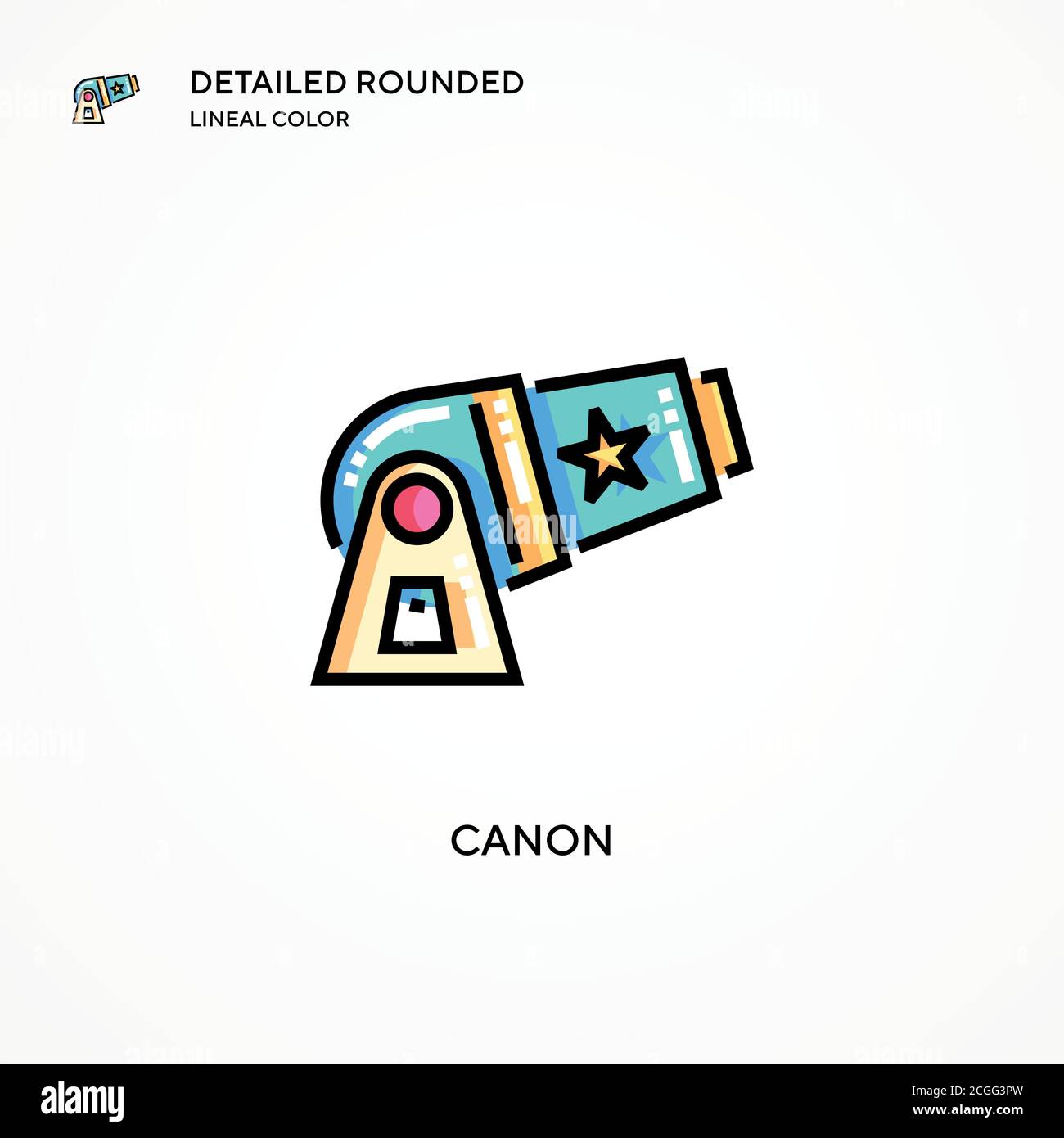 Canon vector icon. Modern vector illustration concepts. Easy to edit ...
