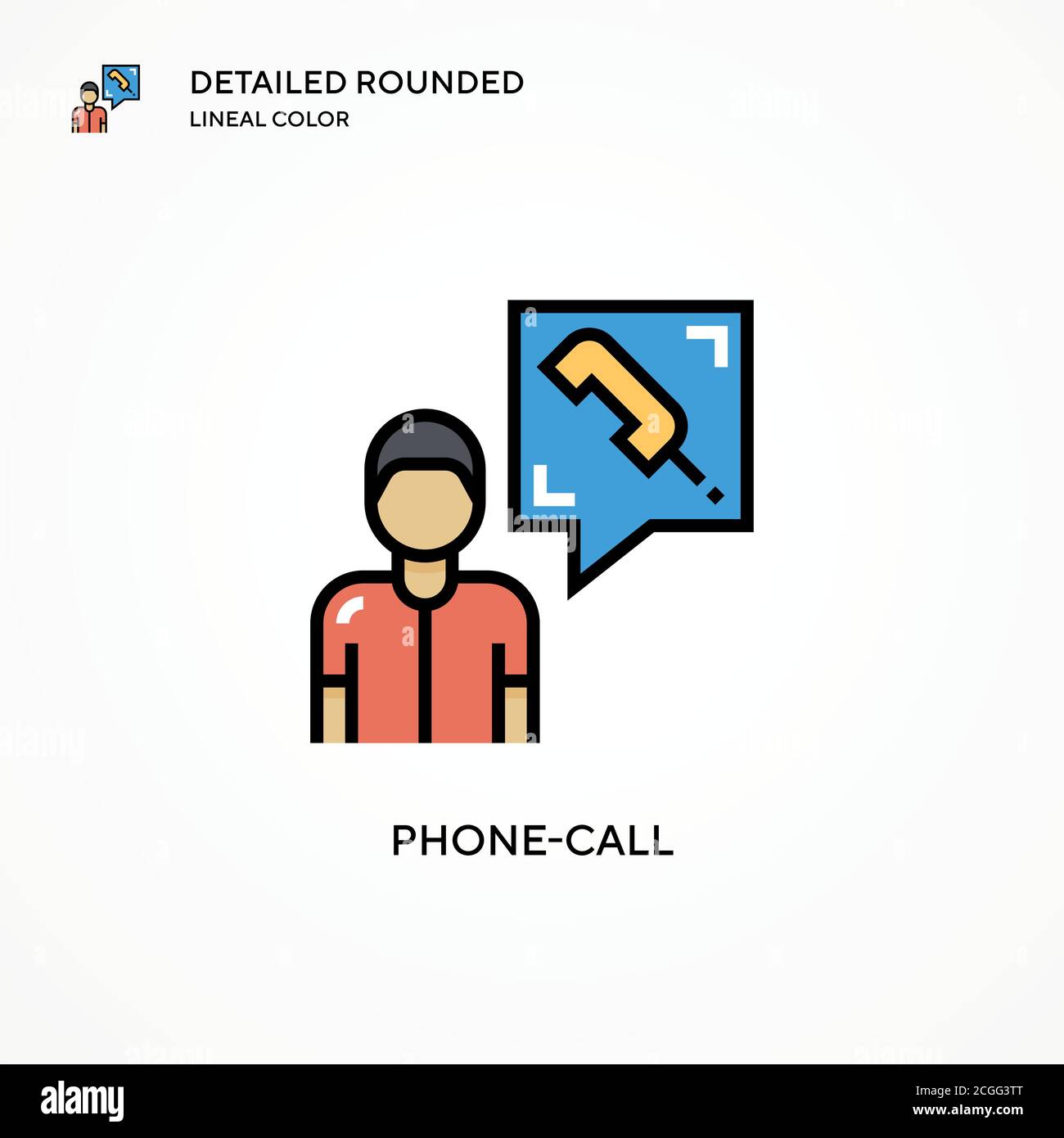 Phone-call vector icon. Modern vector illustration concepts. Easy to ...