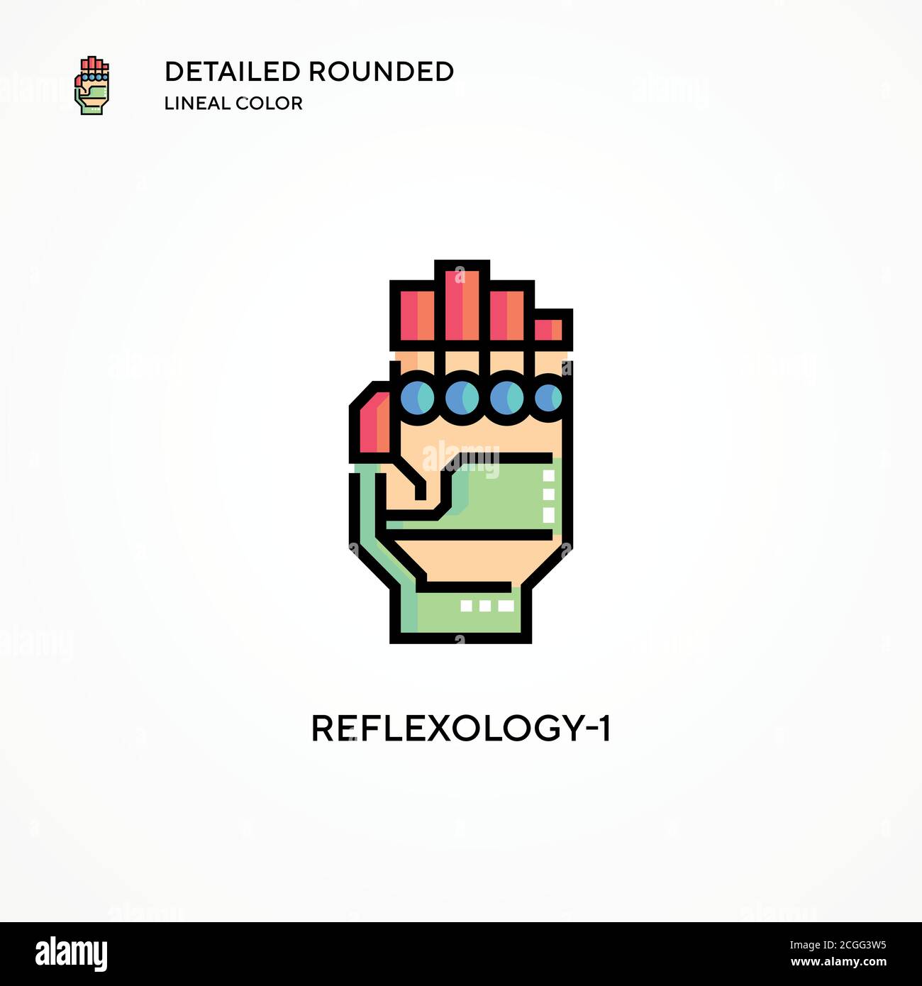 Reflexology-1 vector icon. Modern vector illustration concepts. Easy to ...