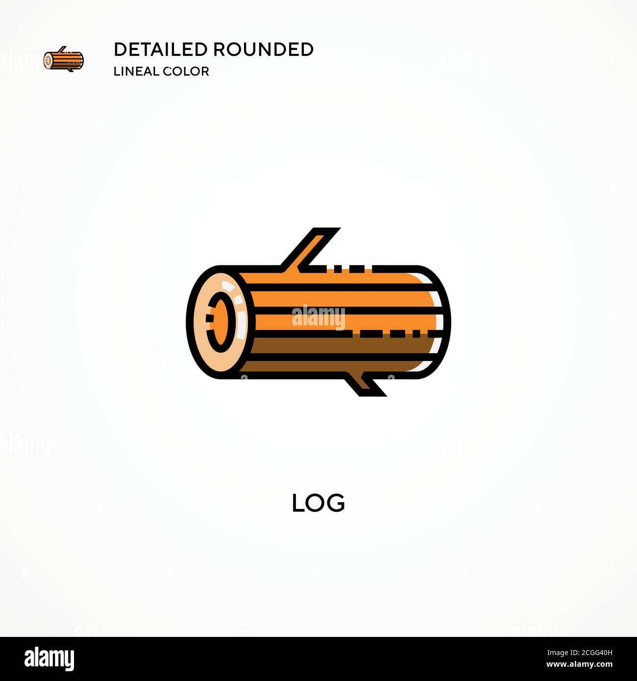 Log vector icon. Modern vector illustration concepts. Easy to edit and ...