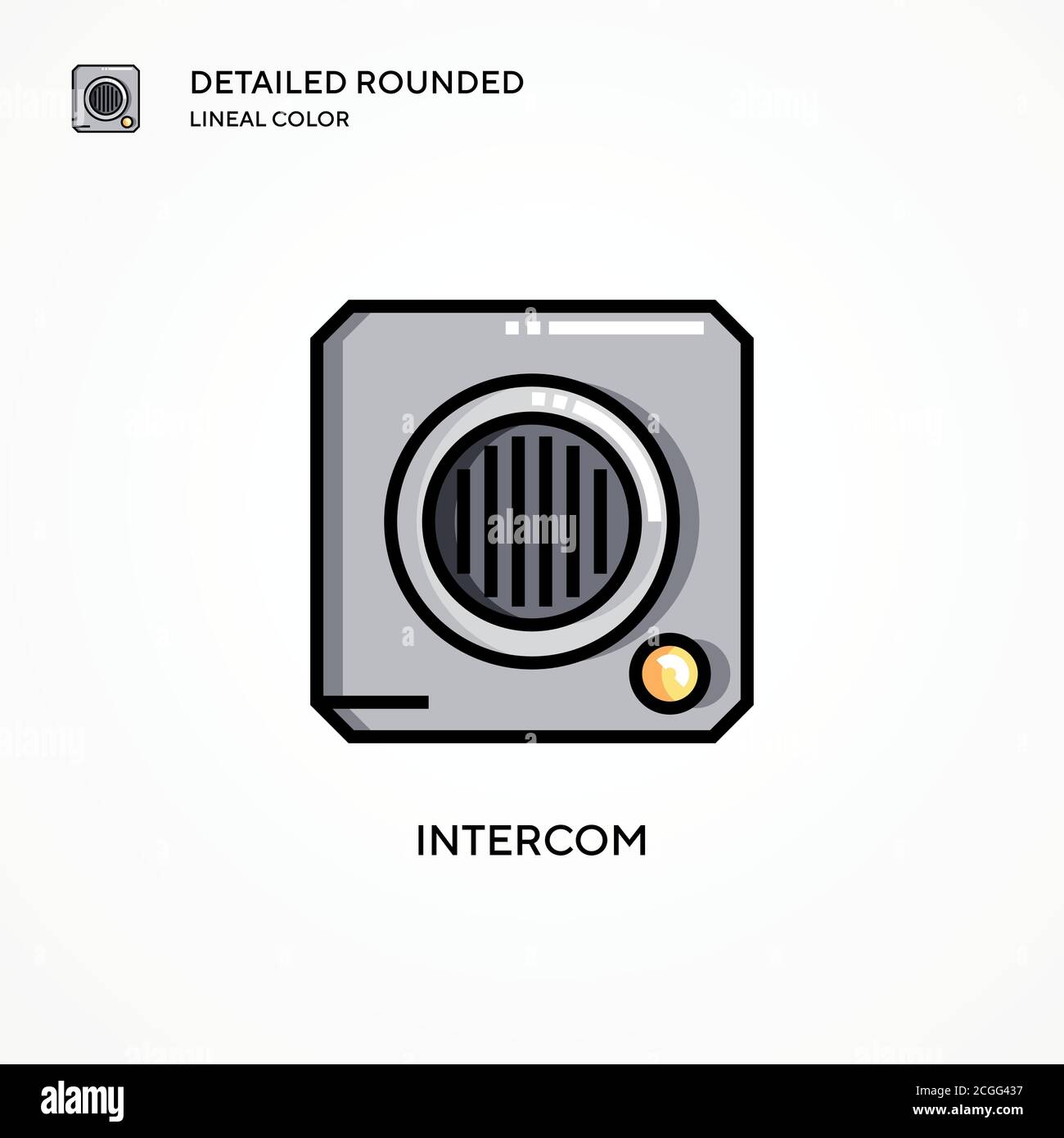 Intercom vector icon. Modern vector illustration concepts. Easy to edit ...