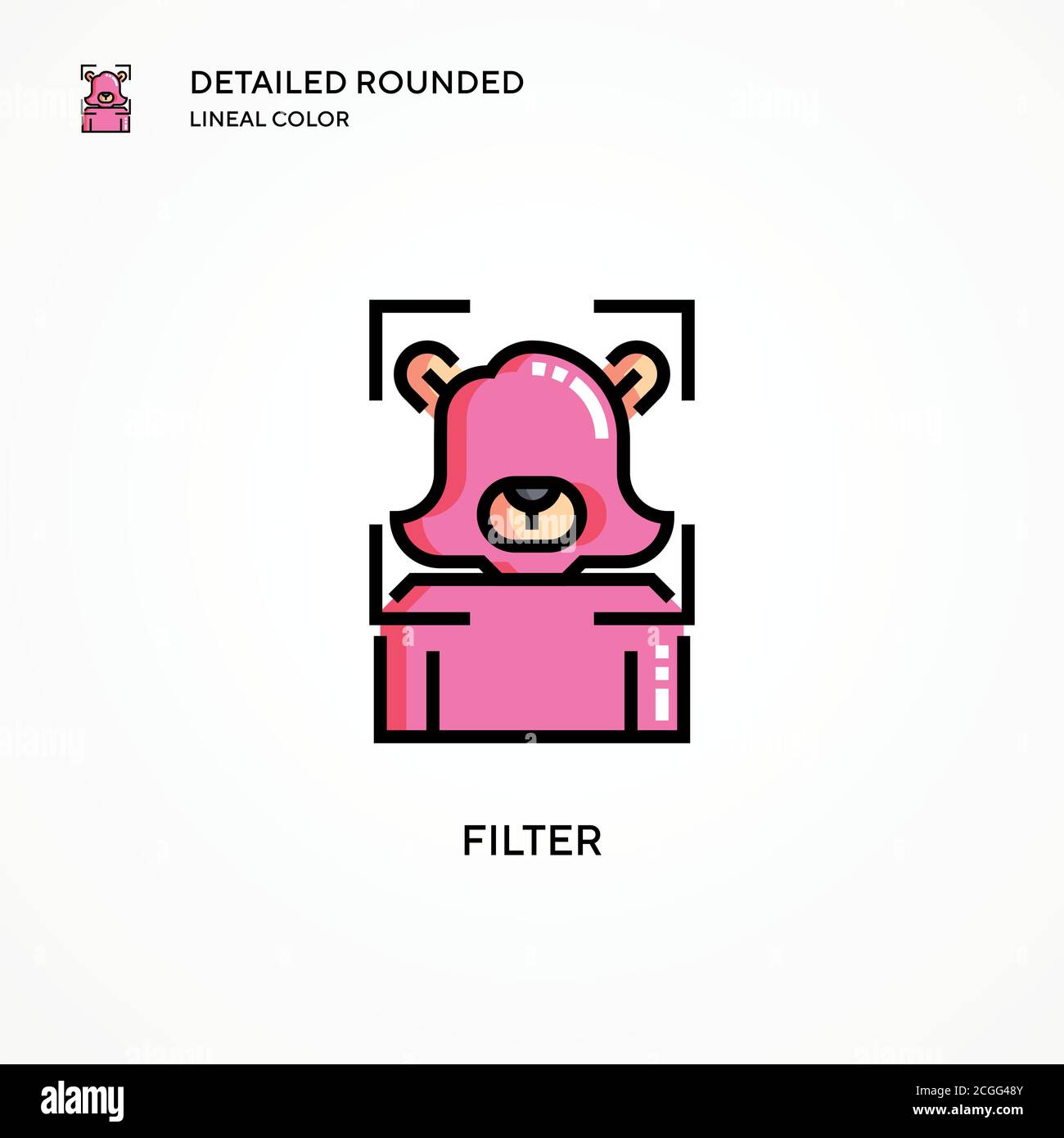 Filter vector icon. Modern vector illustration concepts. Easy to edit ...