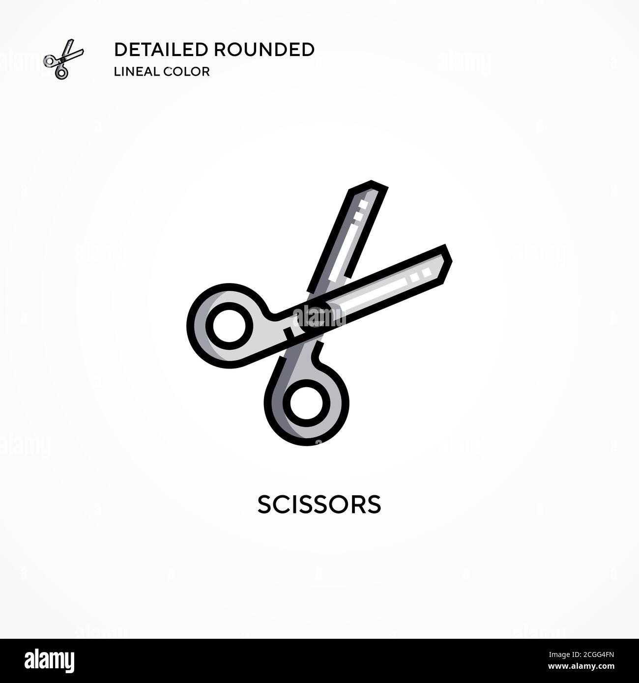 Scissors vector icon. Modern vector illustration concepts. Easy to edit ...