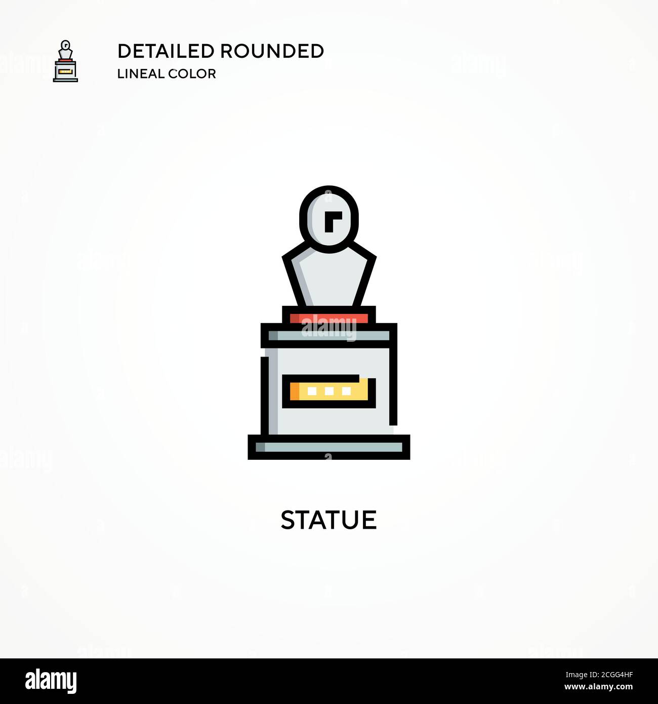 Statue vector icon. Modern vector illustration concepts. Easy to edit ...