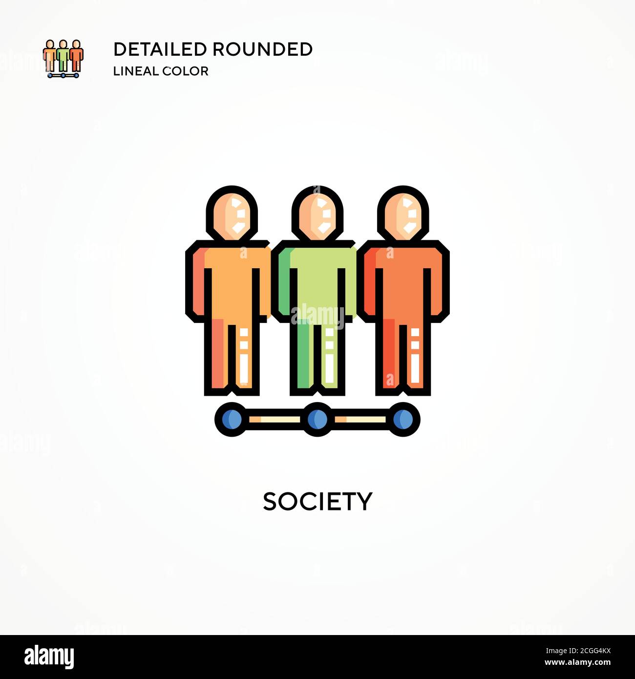 Society vector icon. Modern vector illustration concepts. Easy to edit ...