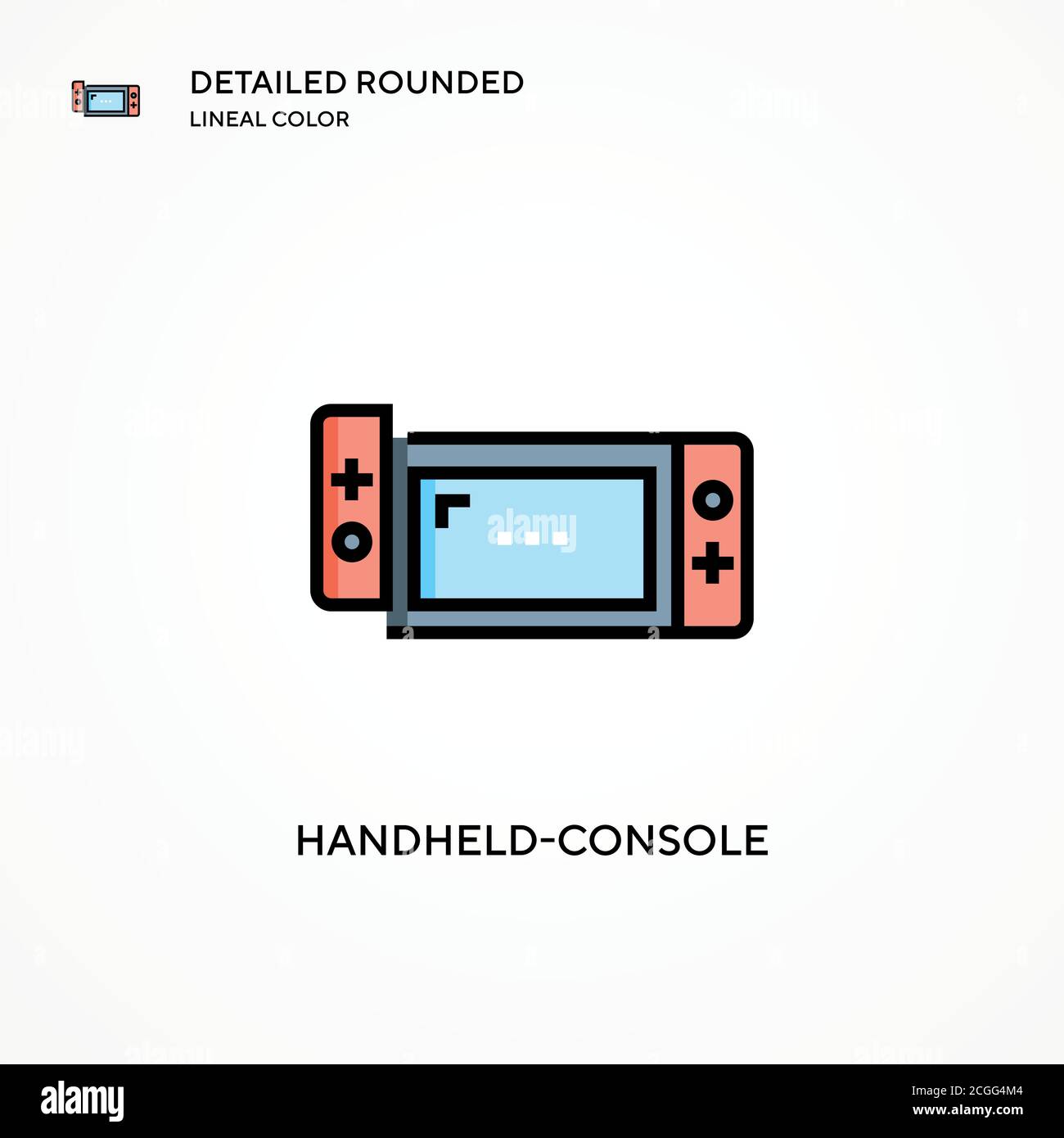 Handheld-console vector icon. Modern vector illustration concepts. Easy ...